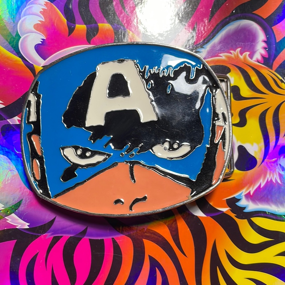 Captain America Belt Buckle - Gem